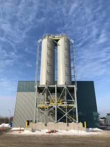 Leg-mounted insulated silos and aluminum powder handling systems - Con ...